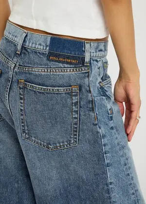 Stella McCartney Panelled Wide-leg Jeans - Denim
