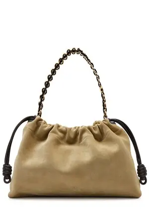 Loewe Flamenco Large Suede Shoulder Bag
