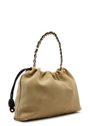 Loewe Flamenco Large Suede Shoulder Bag