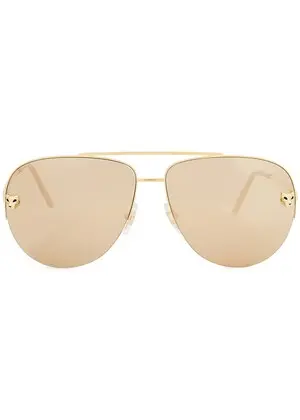 Cartier Panthère De Aviator-style Sunglasses