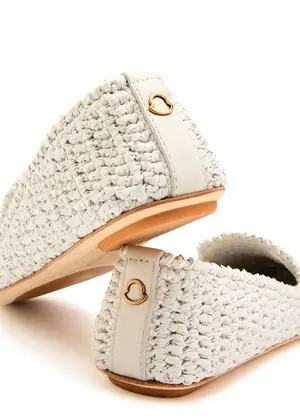 Moncler Woven Loafers - Natural