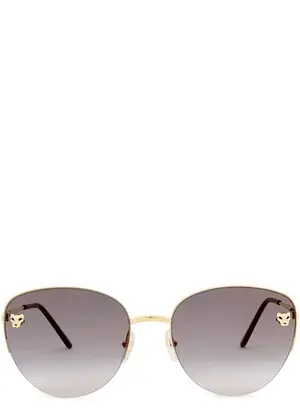 Cartier Panthère De Oval Sunglasses