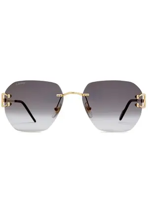 Cartier Rimless Sunglasses - Gold