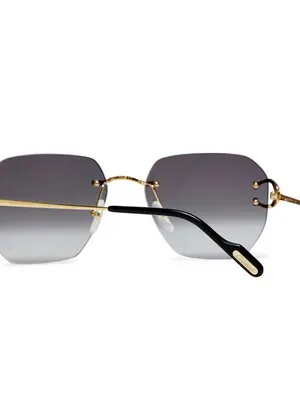 Cartier Rimless Sunglasses - Gold