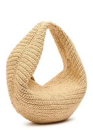 Khaite Olivia Medium Raffia Top Handle Bag