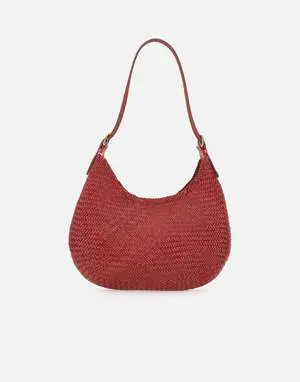 Dragon Diffusion Mezza Luna Leather Shoulder Bag