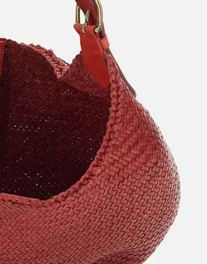 Dragon Diffusion Mezza Luna Leather Shoulder Bag