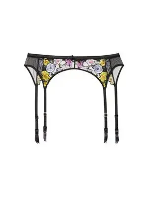 Fleur Du Mal Eden Garter Belt - Black