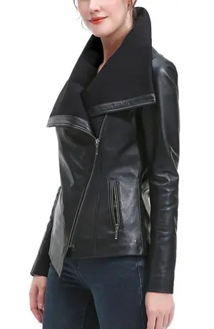KIMI + KAI Leather Moto Jacket