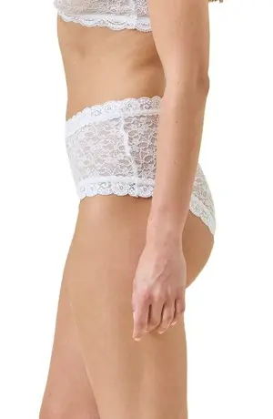PAPINELLE Lace High Waist Briefs - Ivory