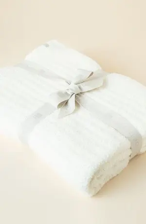 SOFTIES Ultra-soft Solid Rib Marshmallow Blanket - Cloud