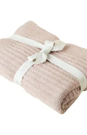 SOFTIES Ultra-soft Solid Rib Marshmallow Blanket - Coco