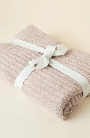 SOFTIES Ultra-soft Solid Rib Marshmallow Blanket - Coco