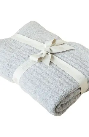 SOFTIES Ultra-soft Solid Rib Marshmallow Blanket - Grey