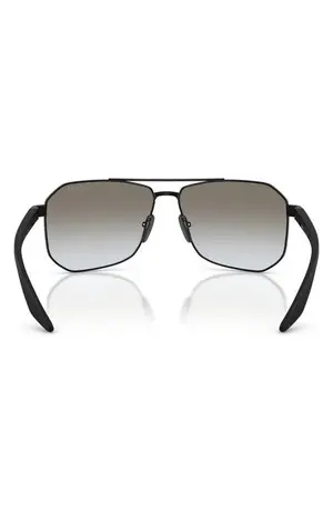 Prada 62mm Gradient Pilot Sunglasses