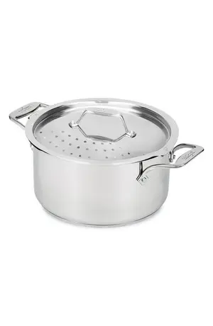 ALL-CLAD Simply Strain 6-quart Multipot With Strainer Lid - Silver
