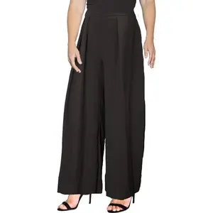 STANDARDS & PRACTICES High-waisted Wide Leg Pants - Black
