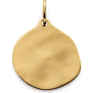Monica Vinader Siren Muse Round Disc Pendant - 18kt Gold Vermeil