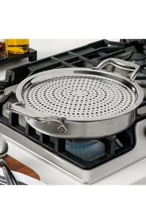 ALL-CLAD D5 8-quart Stock Pot With Splatter Guard Lid