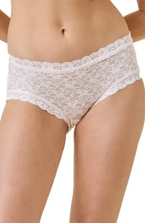 PAPINELLE Lace Boyshorts - Blush