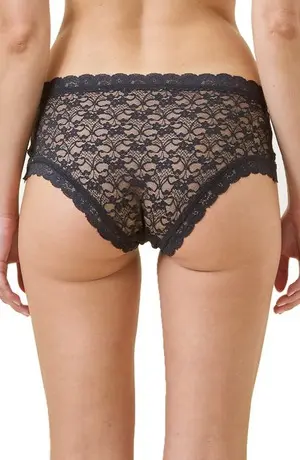 PAPINELLE Lace Boyshorts - Black
