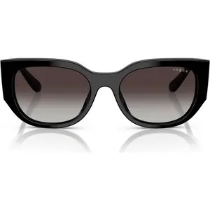 VOGUE 53mm Irregular Sunglasses - Black