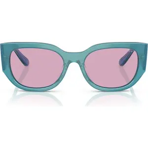 VOGUE 53mm Irregular Sunglasses - Teal