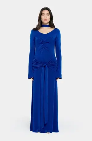 DASKA Lyra Maxi Dress - Cobalt