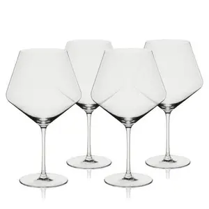 VISKI Reserve Liminal Burgundy Wine Glasses Set Of 4