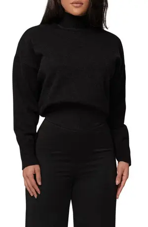JLUXLABEL Turtleneck Relaxed Fit Sweater - Black