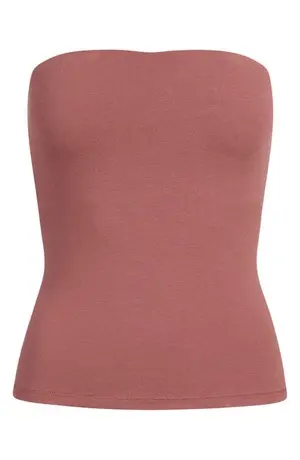 SKIMS Stretch Cotton Jersey Tube Top - Redwood