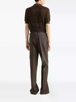 Prada Striped Cotton Polo Shirt