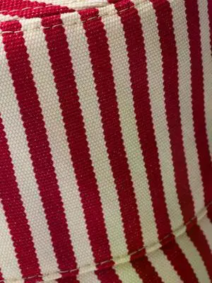 Prada Striped Bucket Hat - Red