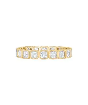 Ring Concierge Lab Diamond Asscher Bezel Eternity Band