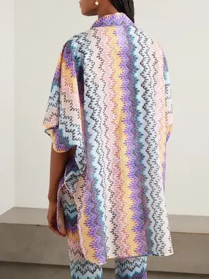 Missoni Printed Cotton And Silk-blend Shirt