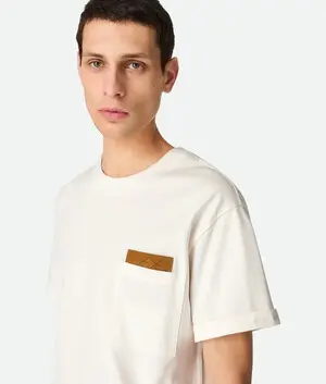 Bottega Veneta Pima Cotton Jersey T-shirt - Chalk