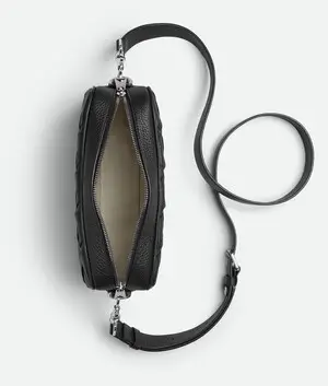 Bottega Veneta Small Intrecciato Camera Bag - Black