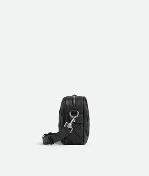 Bottega Veneta Small Intrecciato Camera Bag - Black