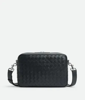 BOTTEGA  VENETA Intrecciato Leather Camera Bag - Ardoise