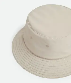 BOTTEGA  VENETA Washed Tech Nylon Bucket Hat - Gray Putty