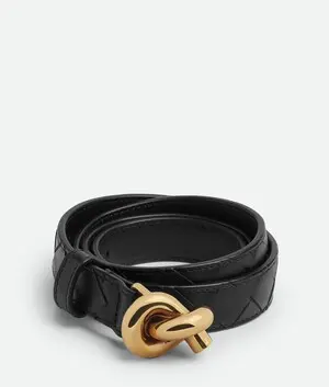 BOTTEGA  VENETA Bottega Veneta Knot Belt - Black