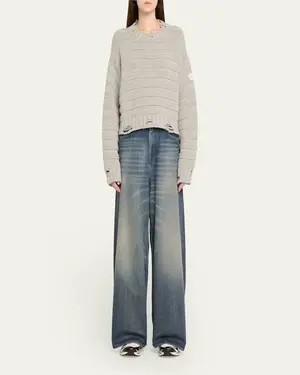 MAISON MARGIELA Five-pocket Wide-leg Jeans