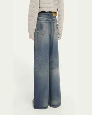 MAISON MARGIELA Five-pocket Wide-leg Jeans