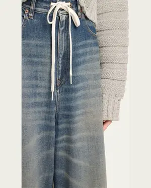 MAISON MARGIELA Five-pocket Wide-leg Jeans