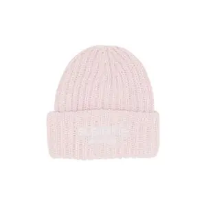 Supreme Classic Logo Chunky Ribbed Beanie - Pink