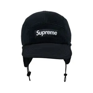 Supreme Polartec Earflap Camp Cap - Black