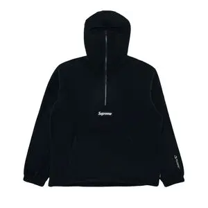 Supreme Polartec Facemask Half Zip Hooded Sweatshirt - Black