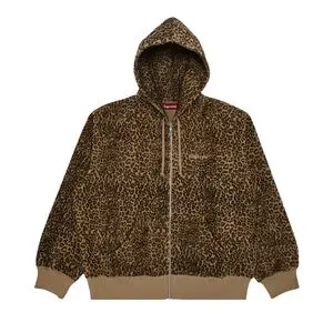 Supreme Pilled Zip Up Hooded Sweatshirt