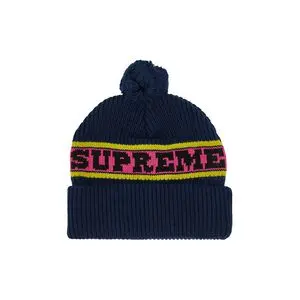 Supreme Ribbed Beanie - Blue