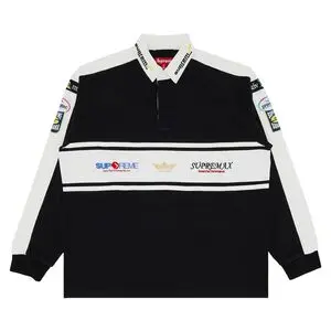 Supreme Chest Stripe Rugby - Black